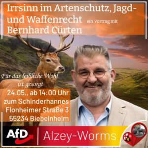 Vortrag “Irrsinn im Artenschutz, Jagd- und Waffenrecht” | Afd Kreistag ...